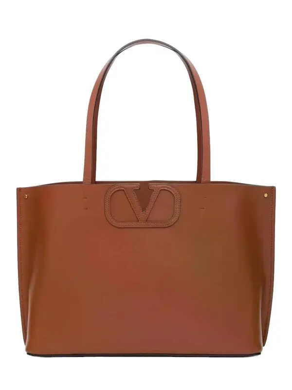 Valentino Garavani Vlogo Signature Shopping Bag - Brown