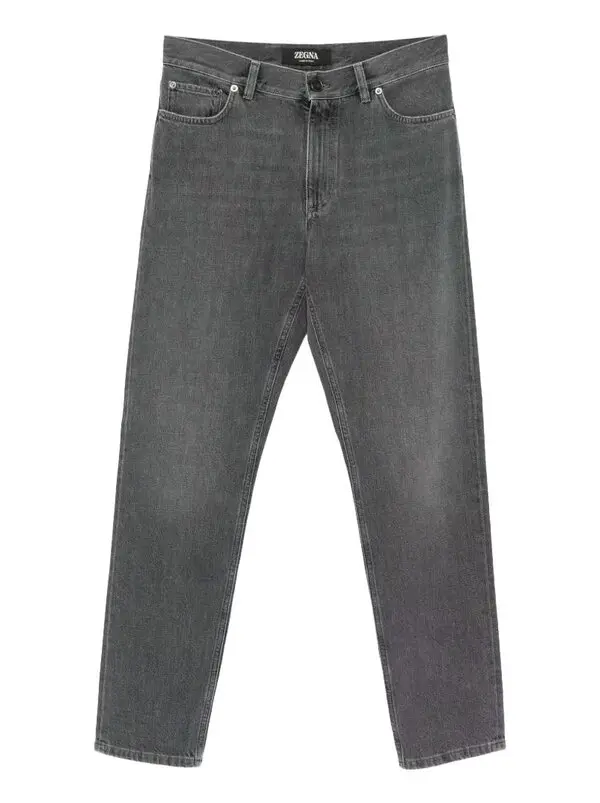 Zegna Straight Leg Jeans - Grey