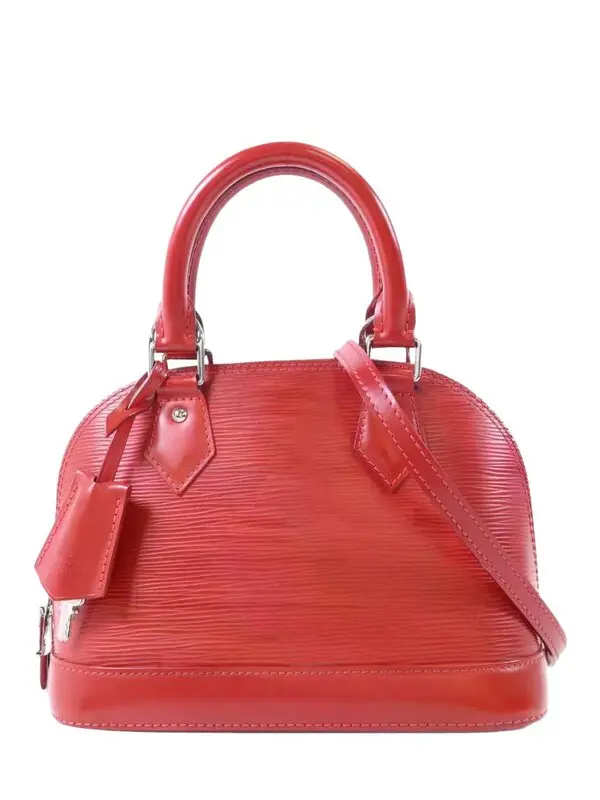 LOUIS VUITTON Epi Alma Bb Leather Tote Bag - Red