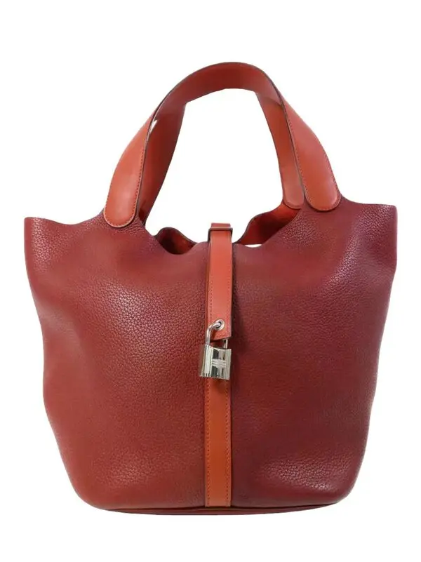 Hermès Grained Leather Tote Bag - Red