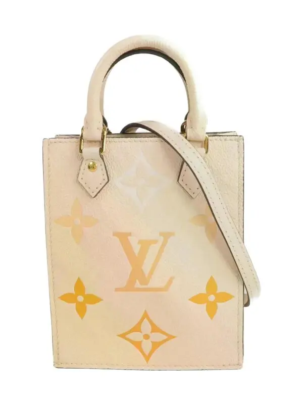 LOUIS VUITTON Petit Sac Plat Calfskin Tote Bag - Neutrals