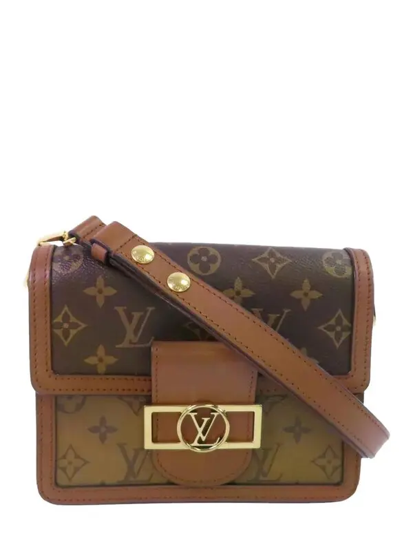 LOUIS VUITTON Mini Dauphine Monogram Shoulder Bag - Brown