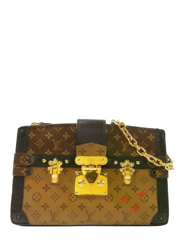 LOUIS VUITTON Trunk Reverse Monogram Clutch Bag - Brown