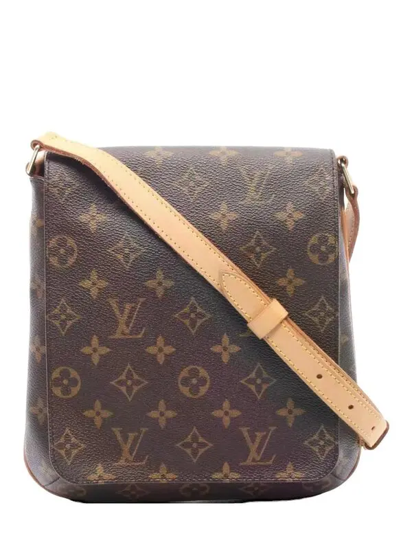 LOUIS VUITTON Monogram Canvas Shoulder Bag - Brown