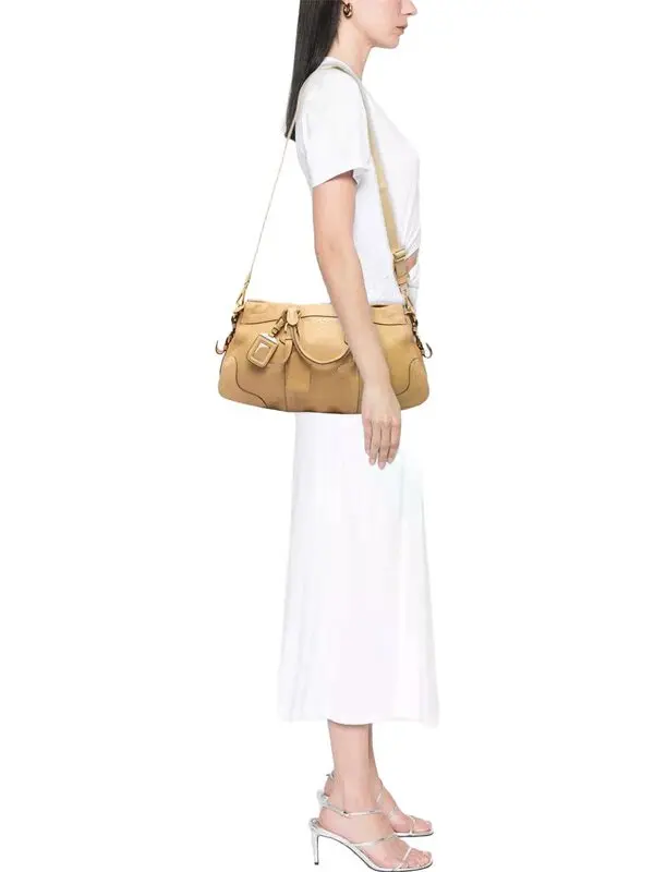 Prada Cervo Antik Shopping Satchel - Neutrals