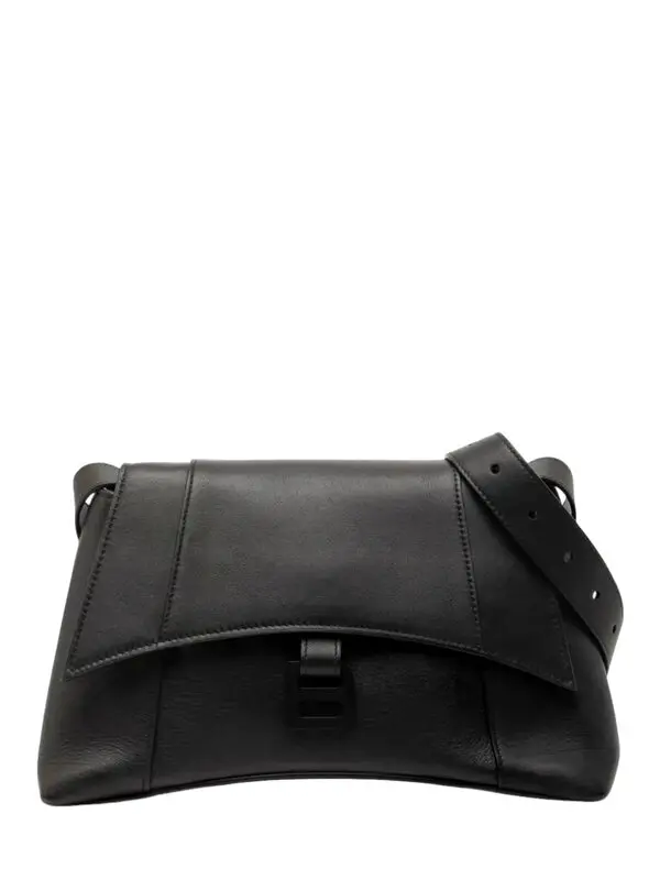 Balenciaga Calfskin Downtown Crossbody Bag - Black