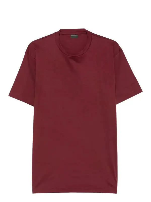 MICHAEL COAL Crew-neck Short-sleeve T-shirt - Red