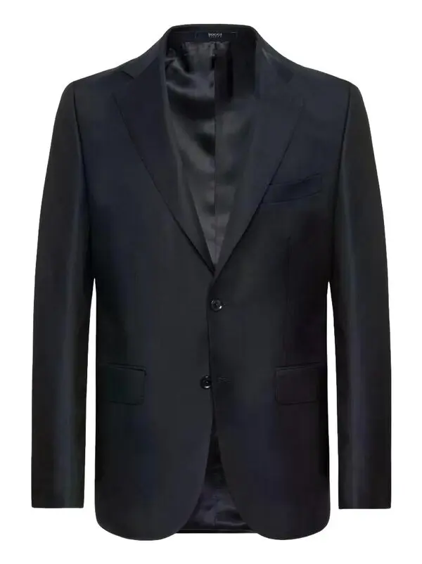 Boggi Milano Single-breasted Blazer - Blue