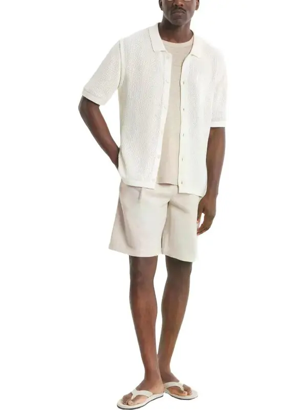 Maison Kitsuné Pleated Detail Shorts - Neutrals