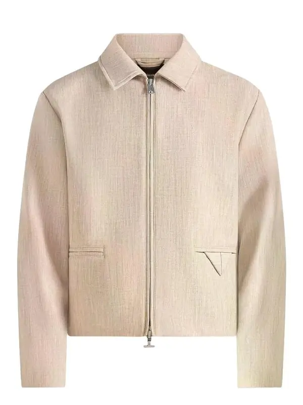 Manière De Voir Amir Zip-up Shirt Jacket - Neutrals