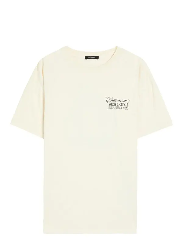 WILLY CHAVARRIA Easy Printed Cotton T-shirt - White