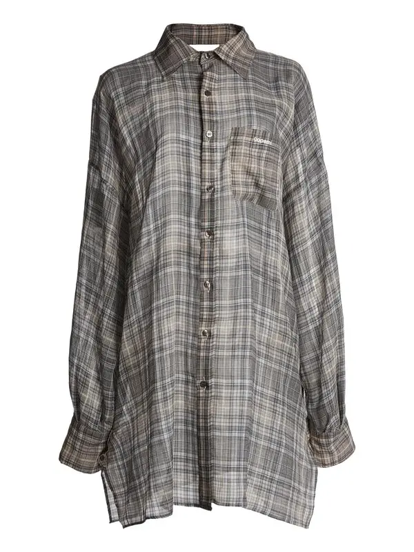 Coperni Zero Waste Cotton Checked Shirt - Print