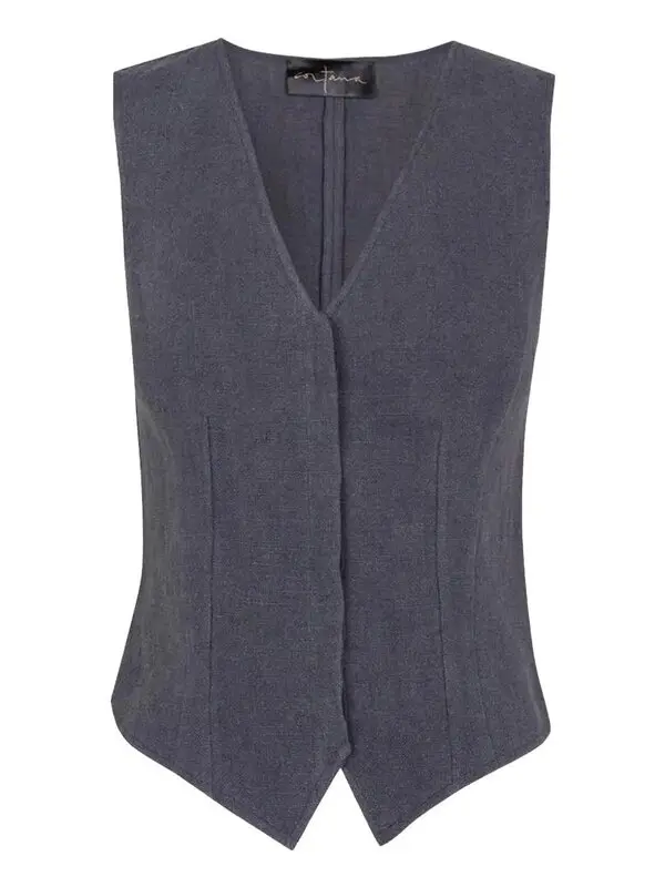CORTANA Panelling Vest - Grey
