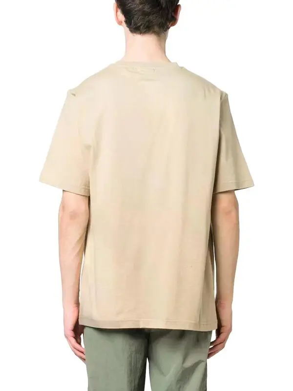 DAILY PAPER Embroidered Logo T-shirt - Neutrals