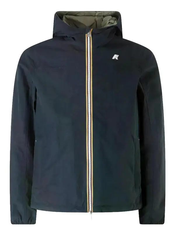 K-WAY Reversible Hooded Jacket - Blue