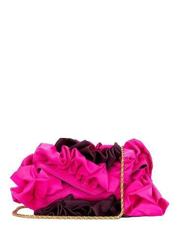 Dries Van Noten Small Ruffle Bag - Fuchsia