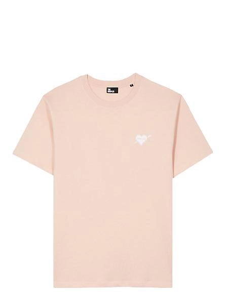 The Kooples Logo-print Short-sleeve Cotton T-shirt - Peach Pink