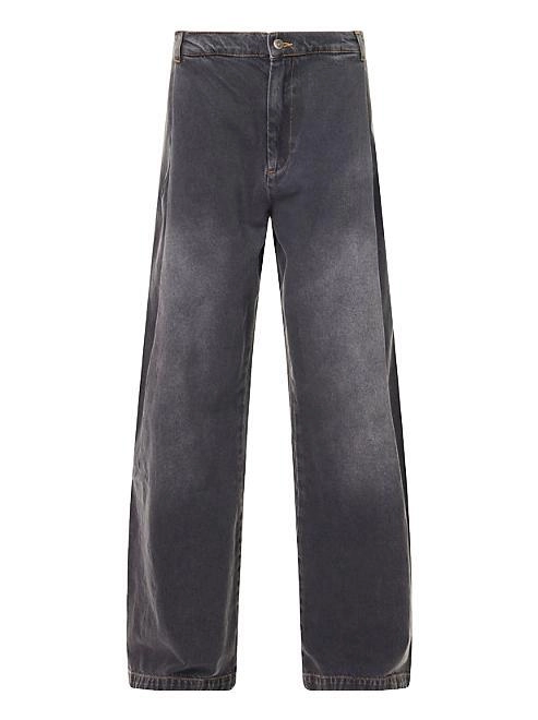 SEVENTH 440 Bermuda Wide-leg Denim Jeans - Stone