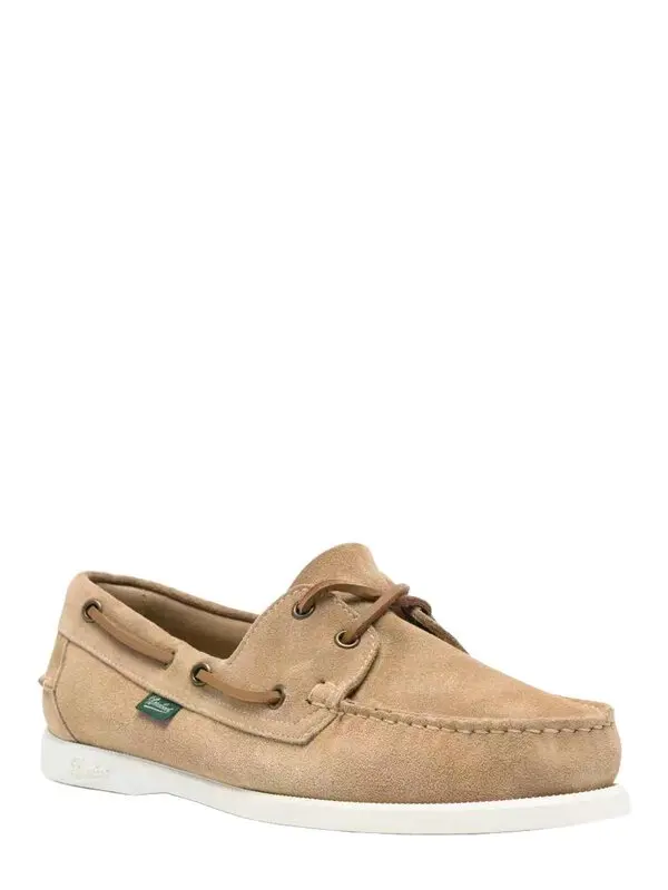 Paraboot Suede Boat Shoes - Neutrals