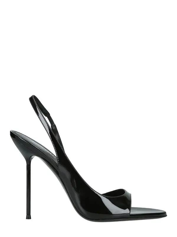 Paris Texas Patent Leather Lidia Slingback Sandals 105 - Black