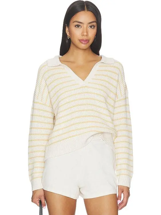 Eberjey Fine Gauge Polo Top In . Also - Multi