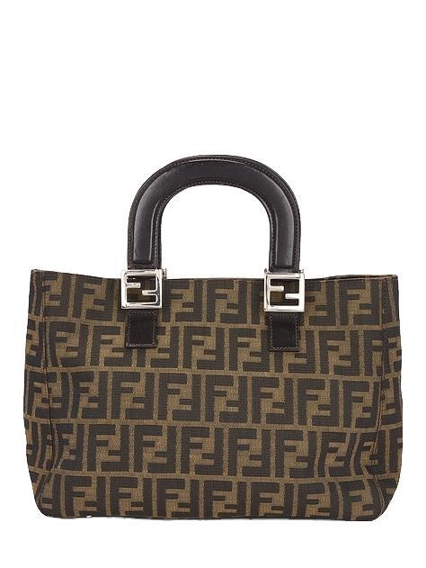FWRD RENEW Fendi Zucca Handbag - Brown
