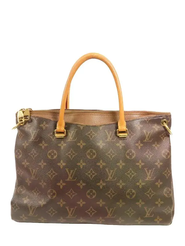 LOUIS VUITTON Pallas Mm Monogram Tote Bag - Brown