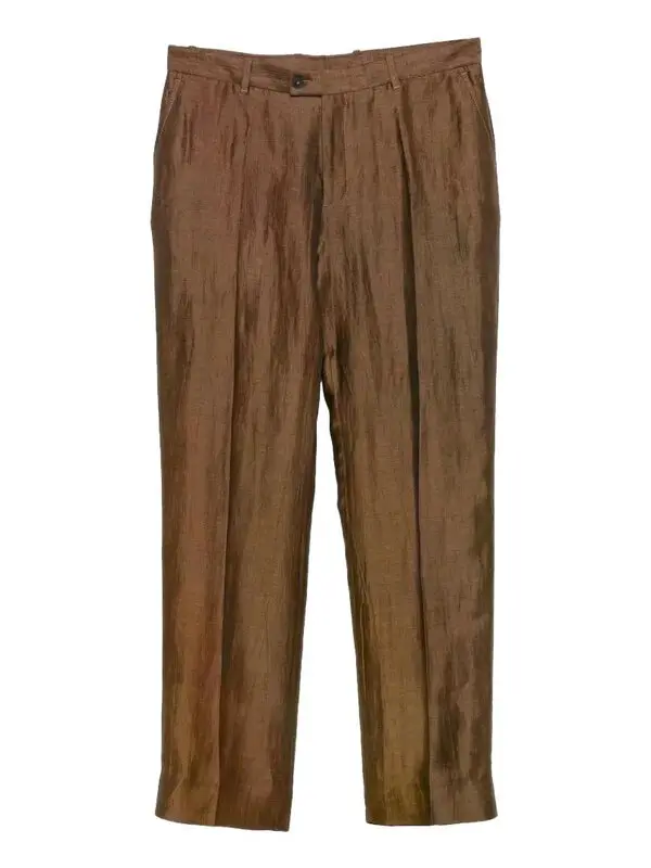 John Varvatos Pressed Crease Trousers - Brown