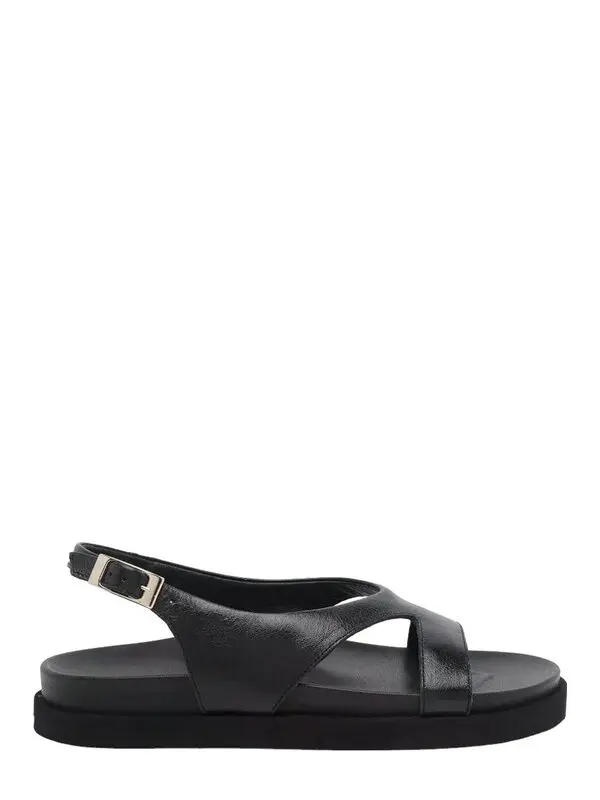 ANGEL ALARCON Buckle-fastening Cut-out Sandals - Black