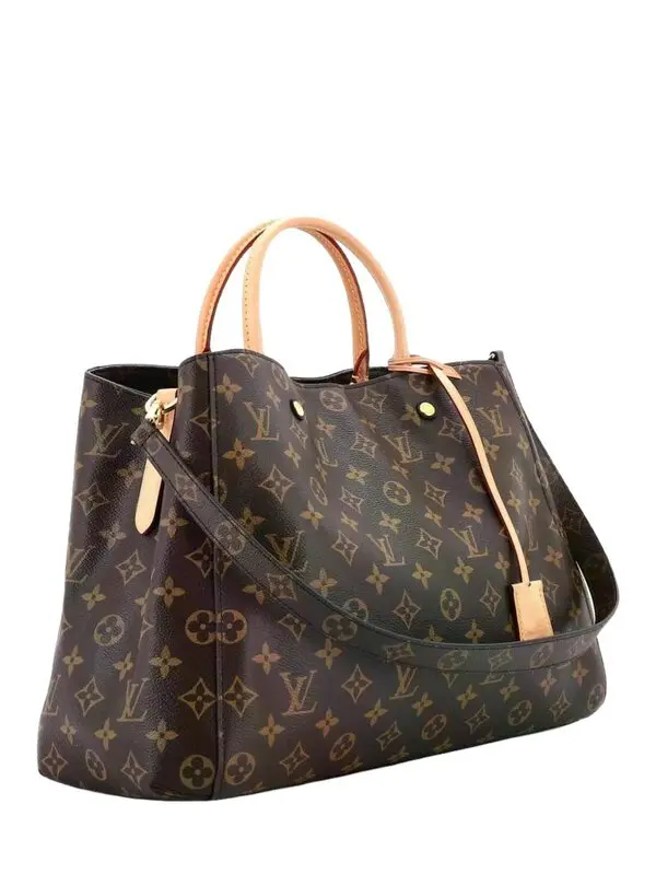 LOUIS VUITTON Montaigne Monogram Canvas Gm Tote Bag - Brown