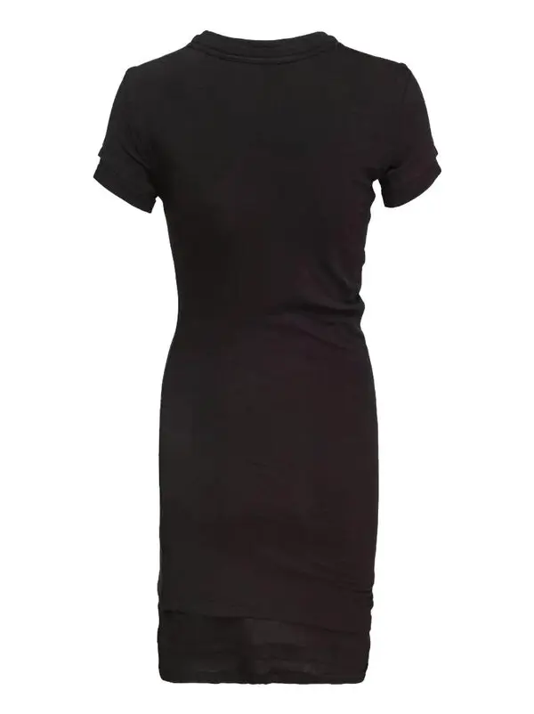 Alexander Wang Logo Detail Crewneck Mini Dress - Black