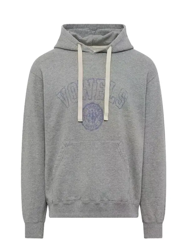 VOWELS Heathered Collegiate Hoodie - Grey