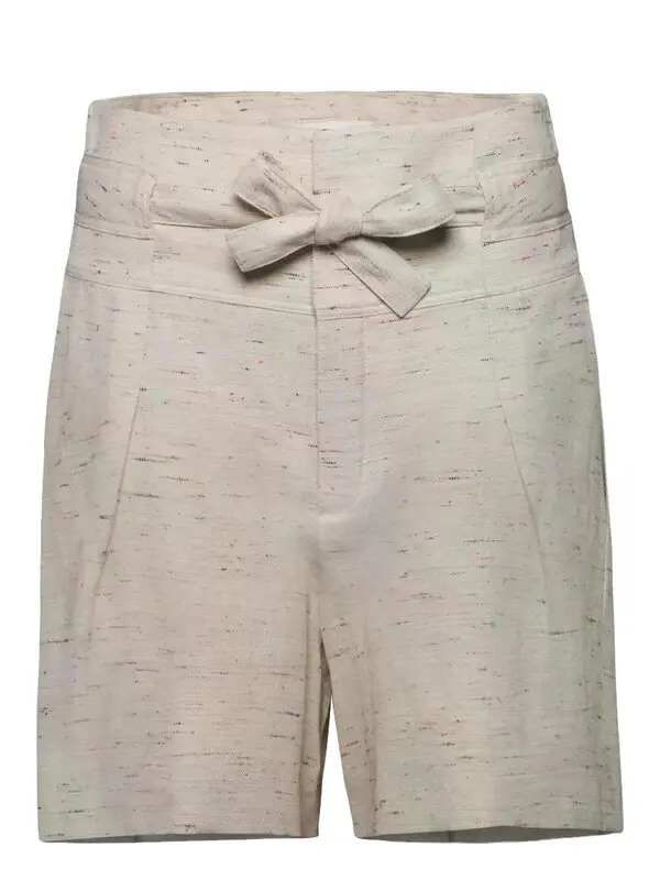 Chloé Bow-detail Pleated Shorts - Neutrals