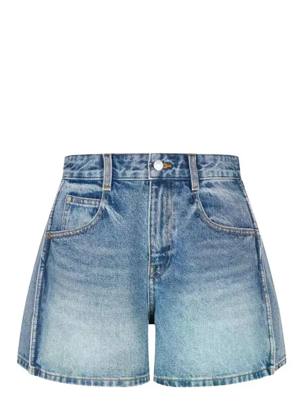 JNBY Faded Wash Five-pocket Denim Shorts - Blue