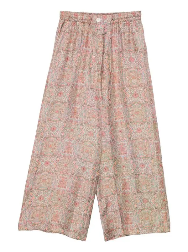 PIERRE-LOUIS MASCIA Paisley-print Palazzo Pants - Orange
