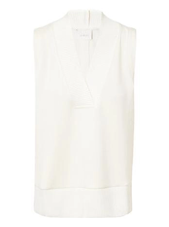 Varley Freida V-neck Knitted Tank Top - Pristine