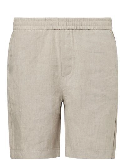 Sunspel Relaxed Fit Linen Drawstring Shorts - Sand