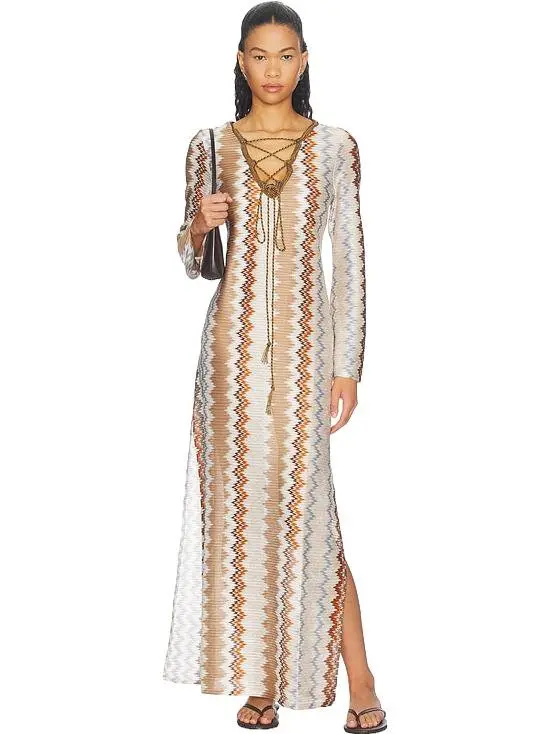 My Beachy Side Vina Kaftan Maxi Dress - Multi