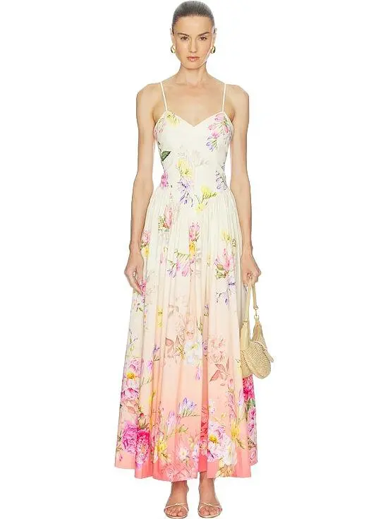 Hemant & Nandita Printed Maxi Dress - Lemon