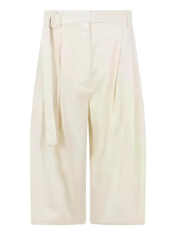 Co Belted Pleated Shorts - Neutrals