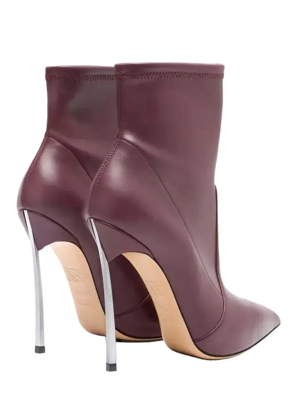 Casadei Blade Pointed-toe Stiletto Ankle Boots - Red