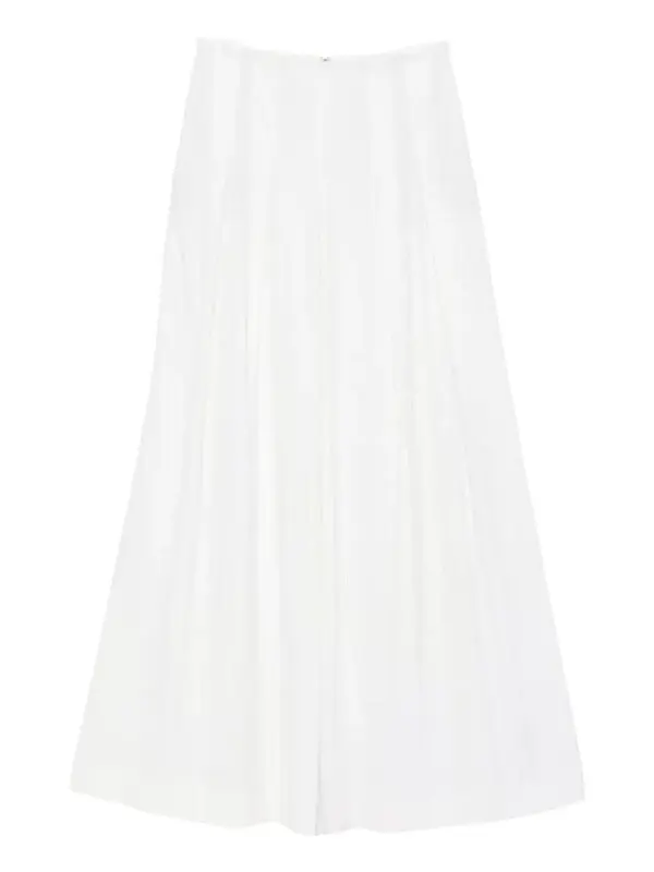 Alice + Olivia Pleated Wide-leg Trousers - White
