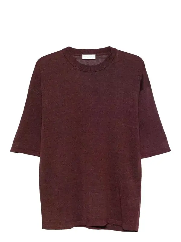 ROBERTO COLLINA Short-sleeve Crew-neck T-shirt - Red