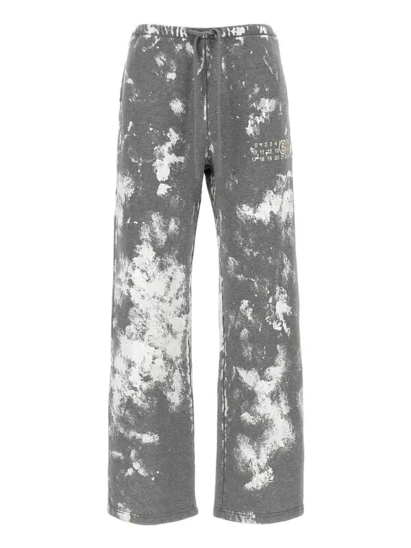 MAISON MARGIELA Paint-splatter Cotton Track Pants - Grey