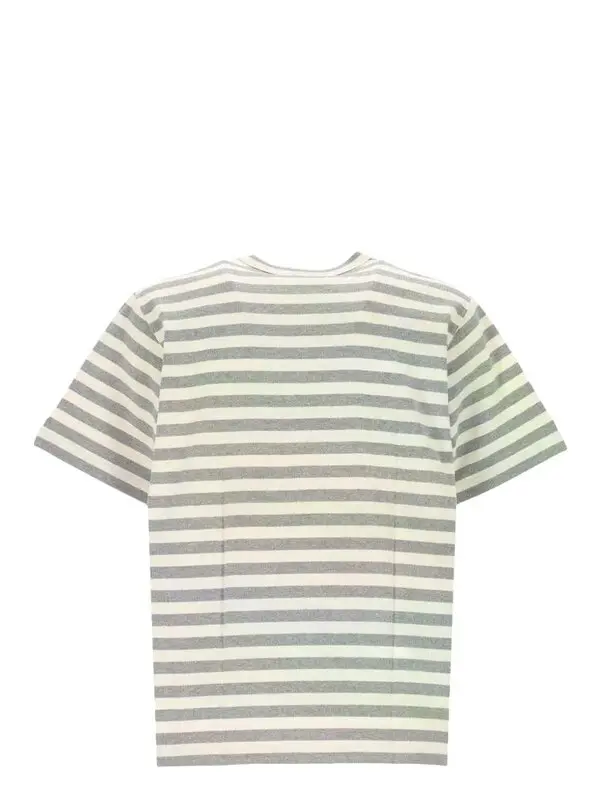 Junya Watanabe Horizontal-stripe T-shirt - Grey