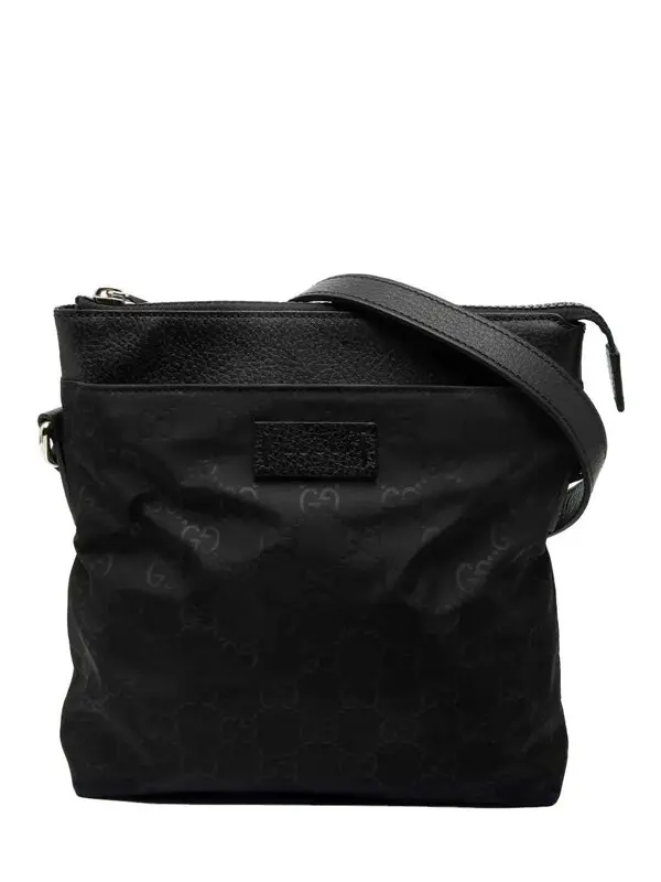 Gucci Gg Nylon Crossbody Bag - Black