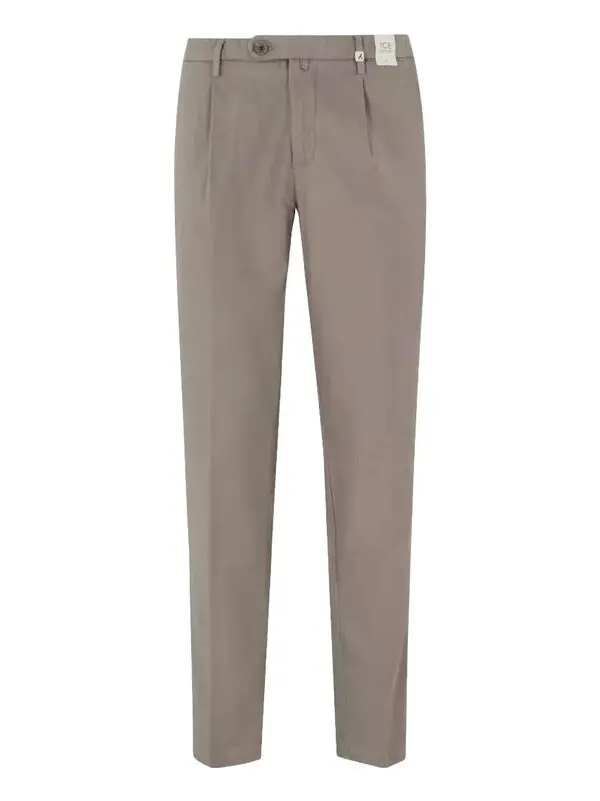 MYTHS Pleated Pressed-crease Trousers - Neutrals