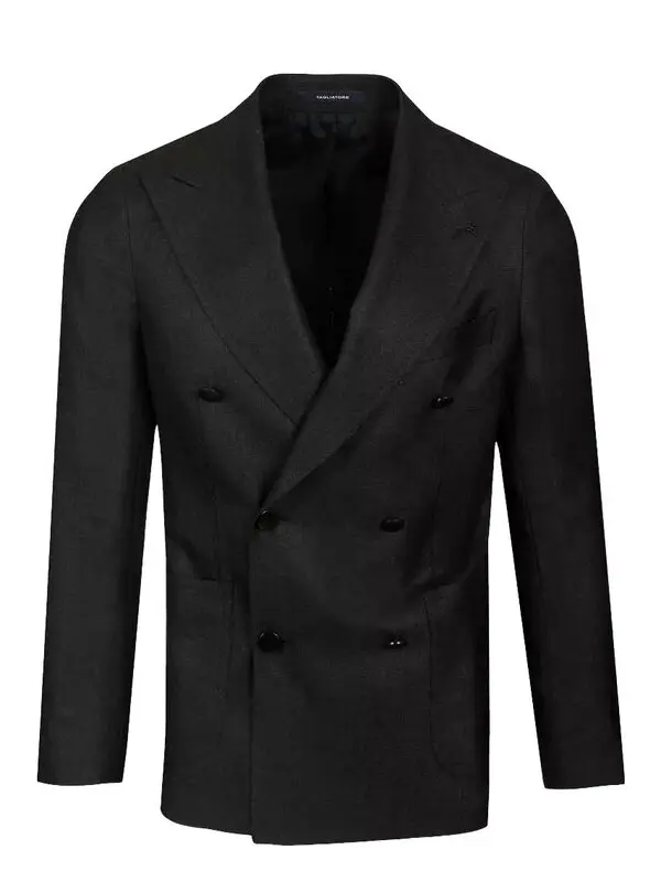 Tagliatore Peak-lapels Double-breasted Jacket - Grey