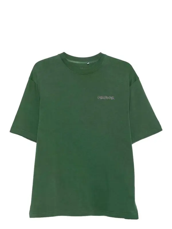 GEORGE. George Logo Print Short Sleeve T-shirt - Green