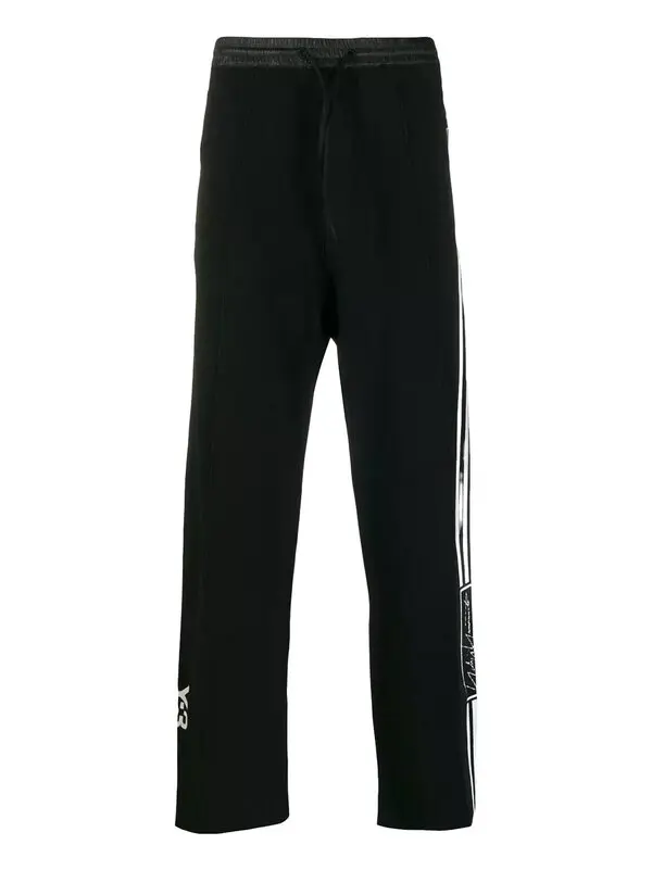 Y3 Straight Leg Track Trousers - Black